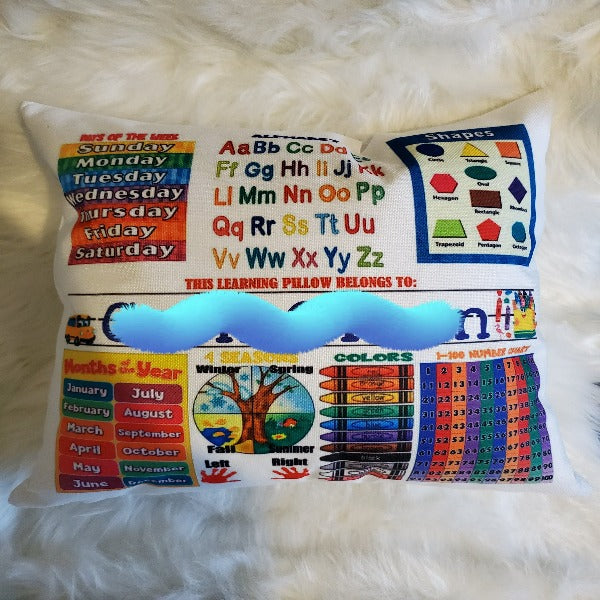 Personalized Learning Pillow – What's The Tee Custom Creations, LLC